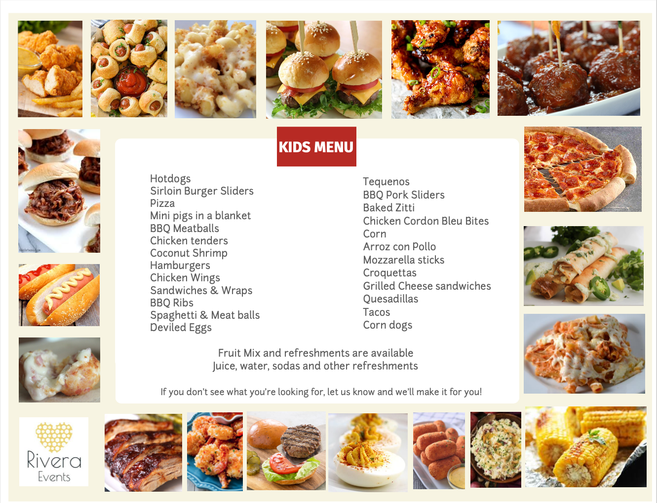 Food Catering For Children Birthday Party Kids Party Catering Food Catering For Children Birthday Party Kids Party Catering